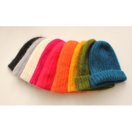bonnet en mohair et soie